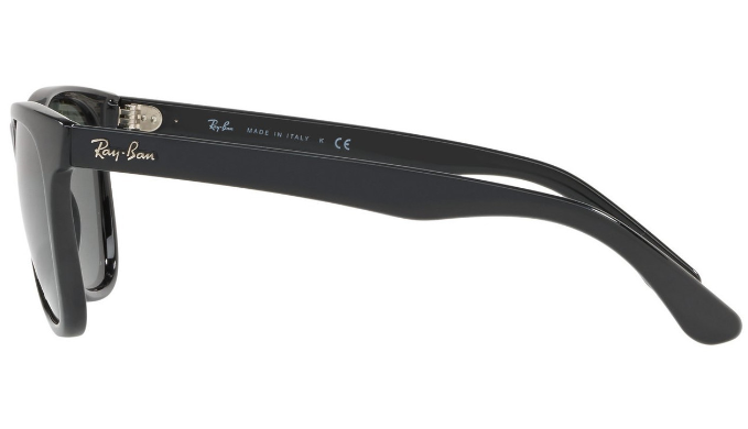 Ray-Ban Highstreet Black Wayfarer Sunglasess w/ B-15 Lens (RB4184 601 ...