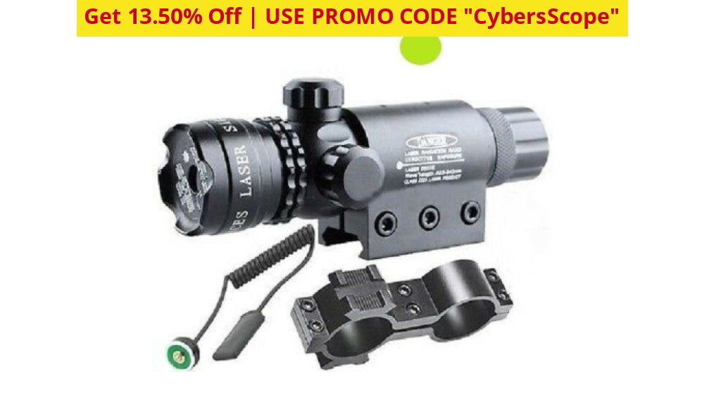 Green Spike Laser Scope with Rail Barrel Mount Cap Pressure Switches C ...