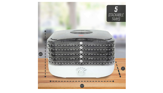 Ronco EZ Store Turbo 5 Tray Food Dehydrator (Brand New) - Ships Quick ...